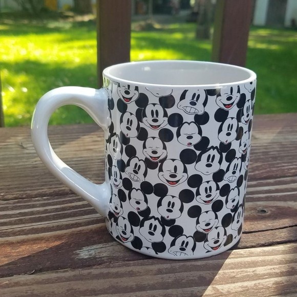 Disney | Kitchen | Disneys Mickey Mouse Coffee Mug Faces Of Mickey ...